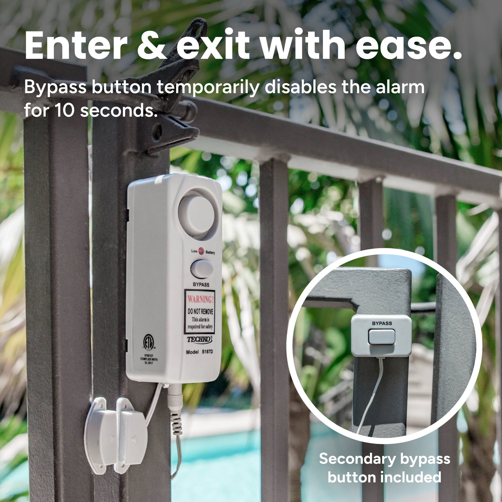 Techko Safe Pool Entry Alarm | Model S187D – Techko Group